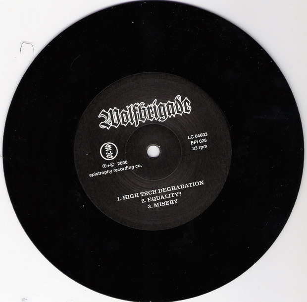 7inchcrust: Wolfbrigade/Audio Kollaps-split 7"